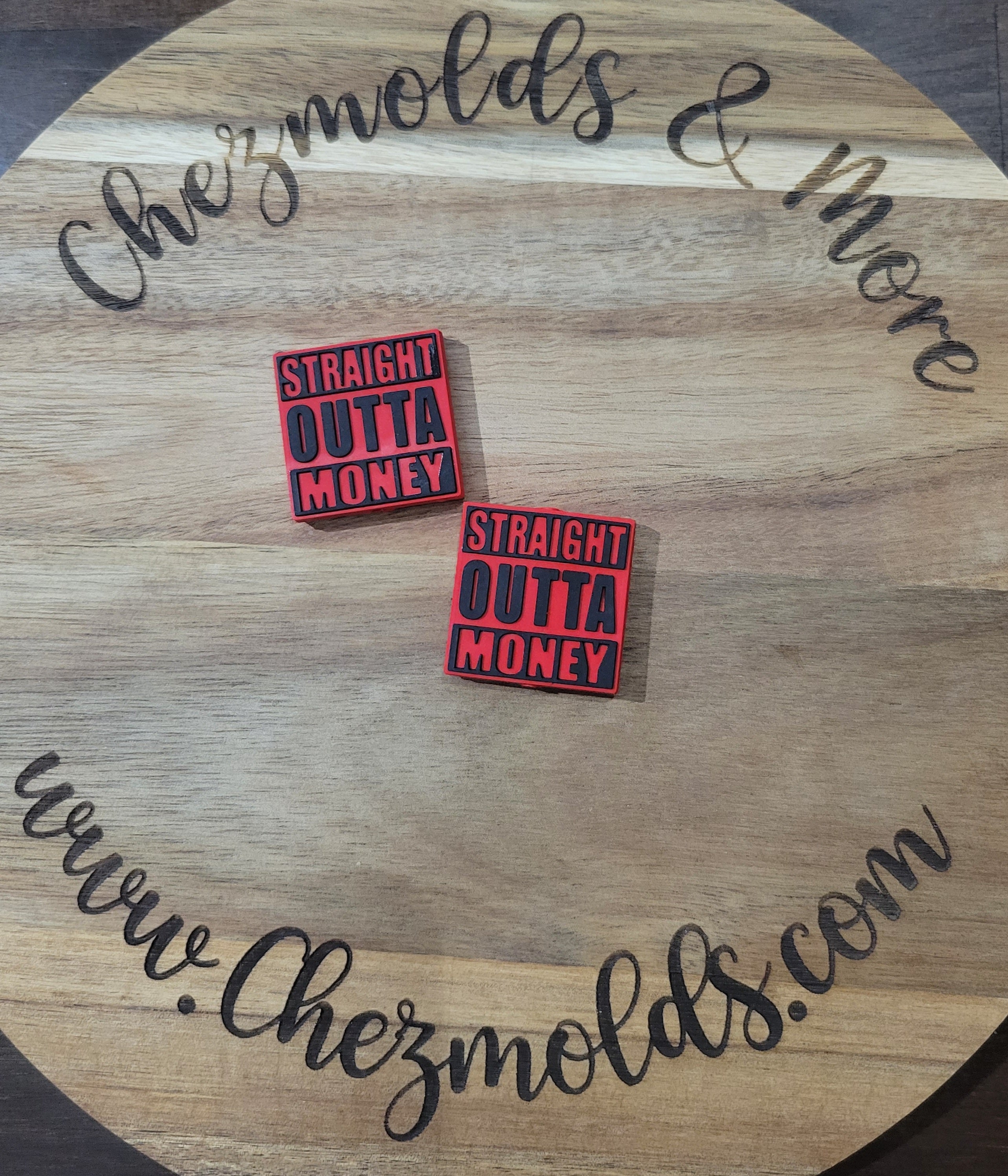CE Straight outta money- focal Bead – ChezMolds & More