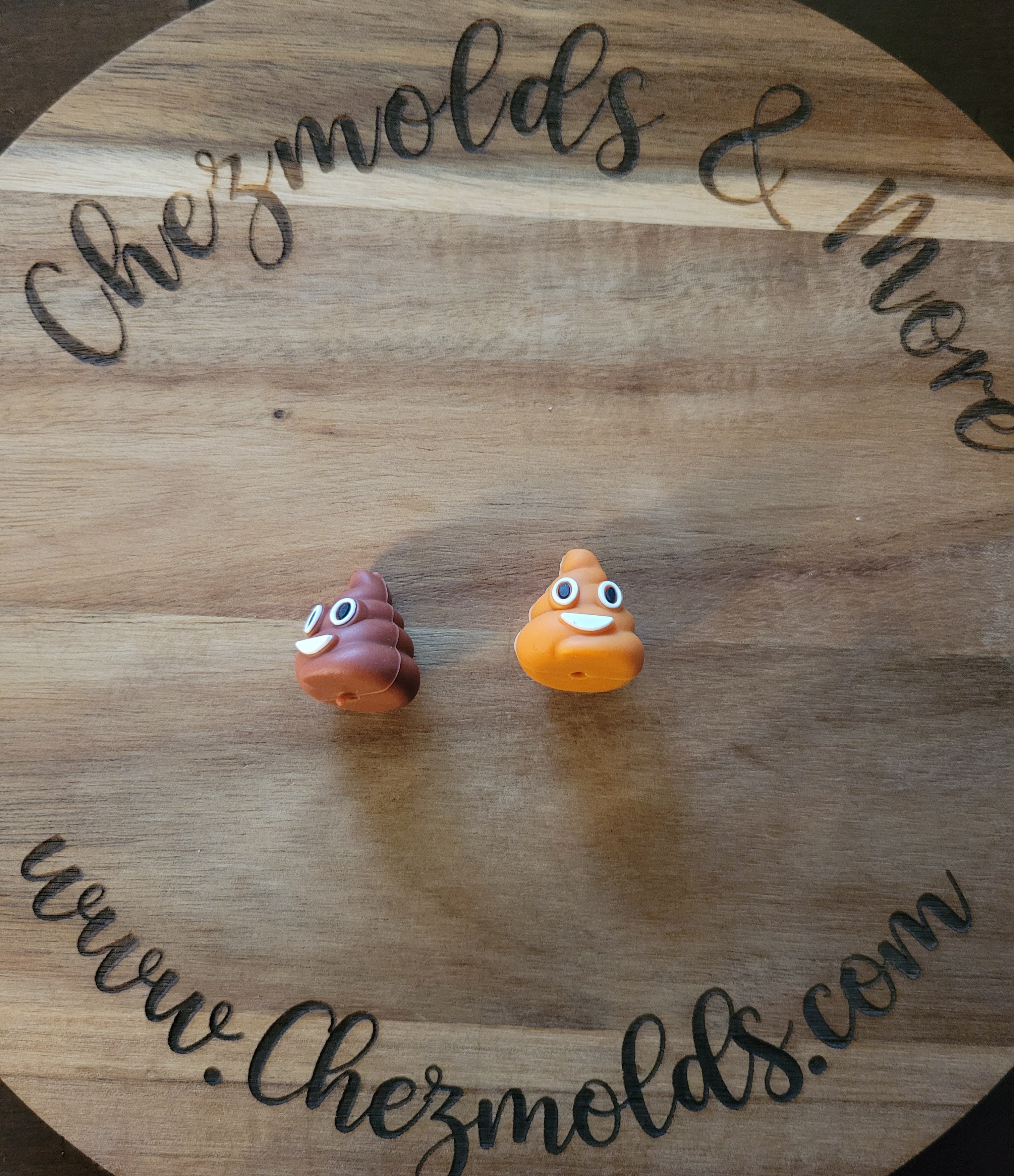 3d poop- Silicone focal Bead – ChezMolds & More