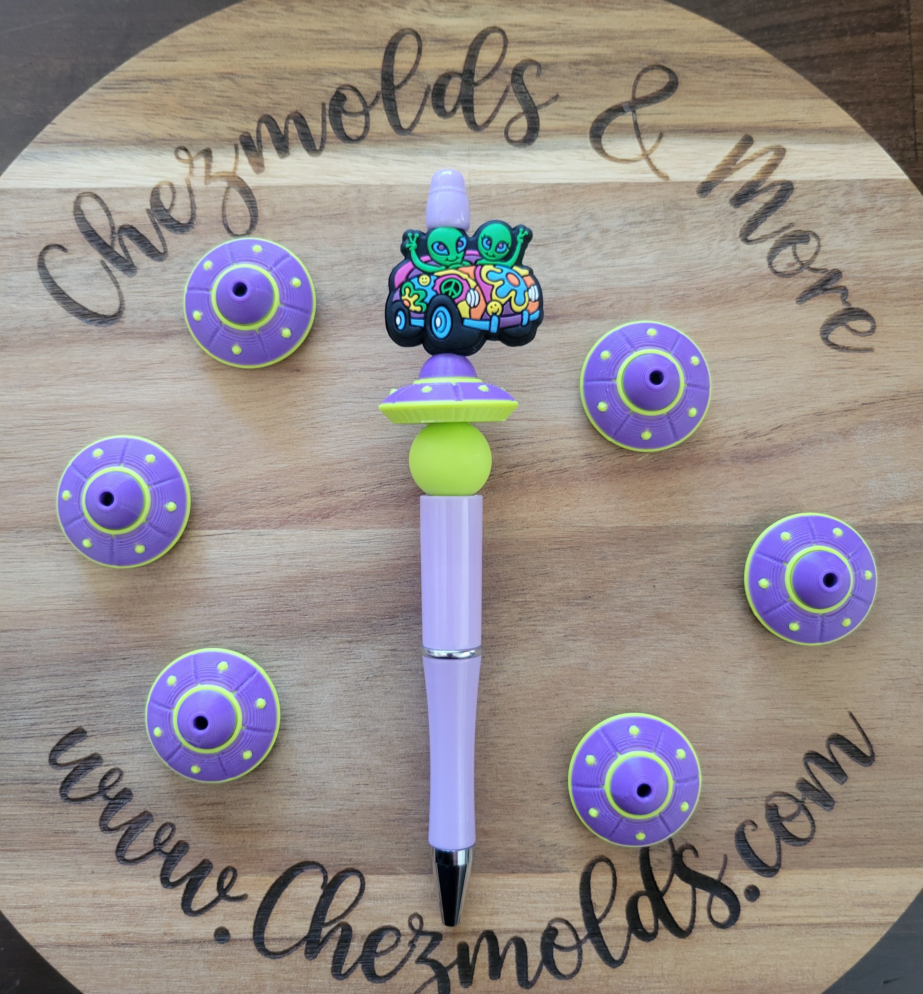 UFO spinner - 3d printed focal Bead – ChezMolds & More