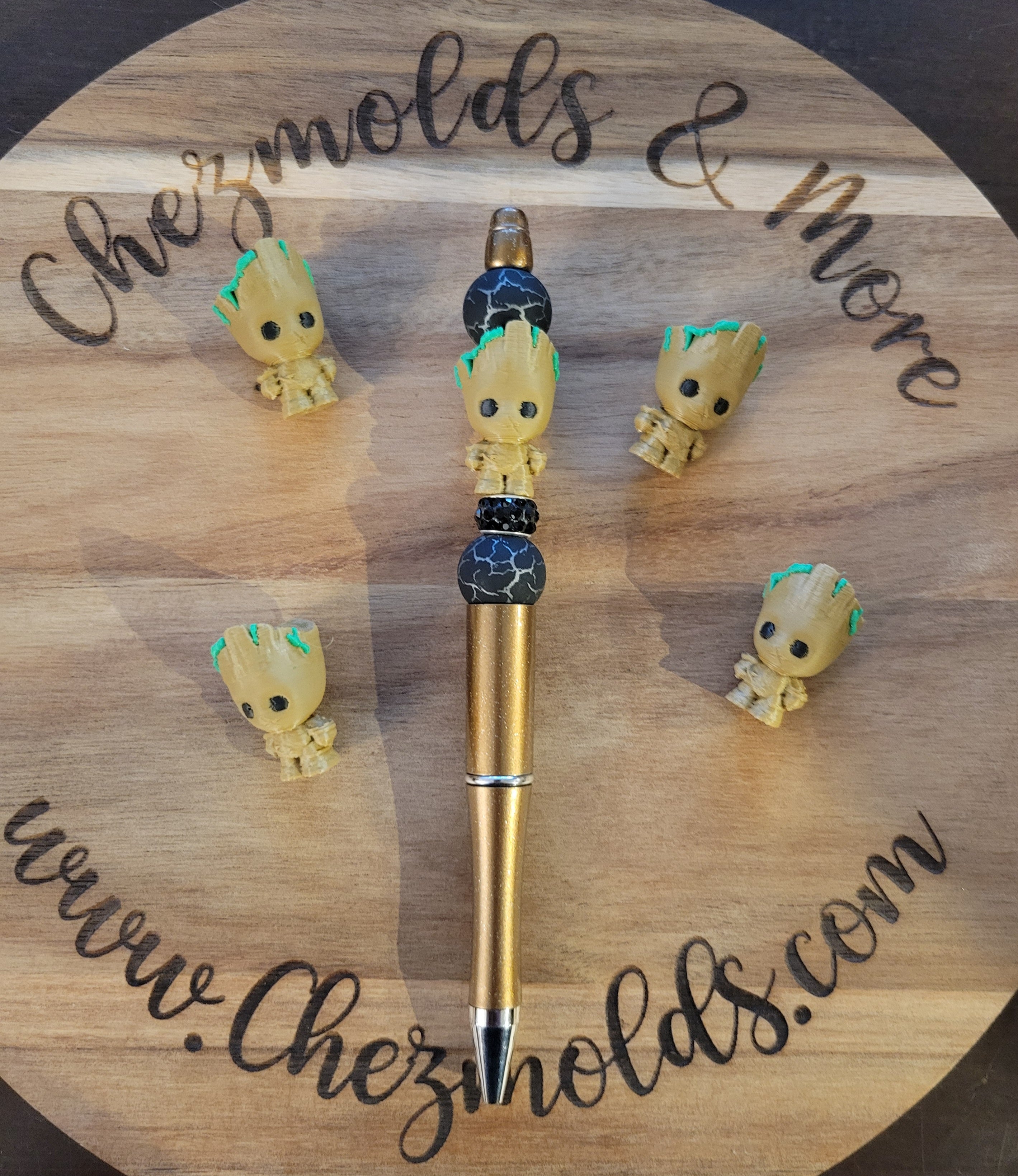 CE 3d printed tree guy- focal Bead – ChezMolds & More