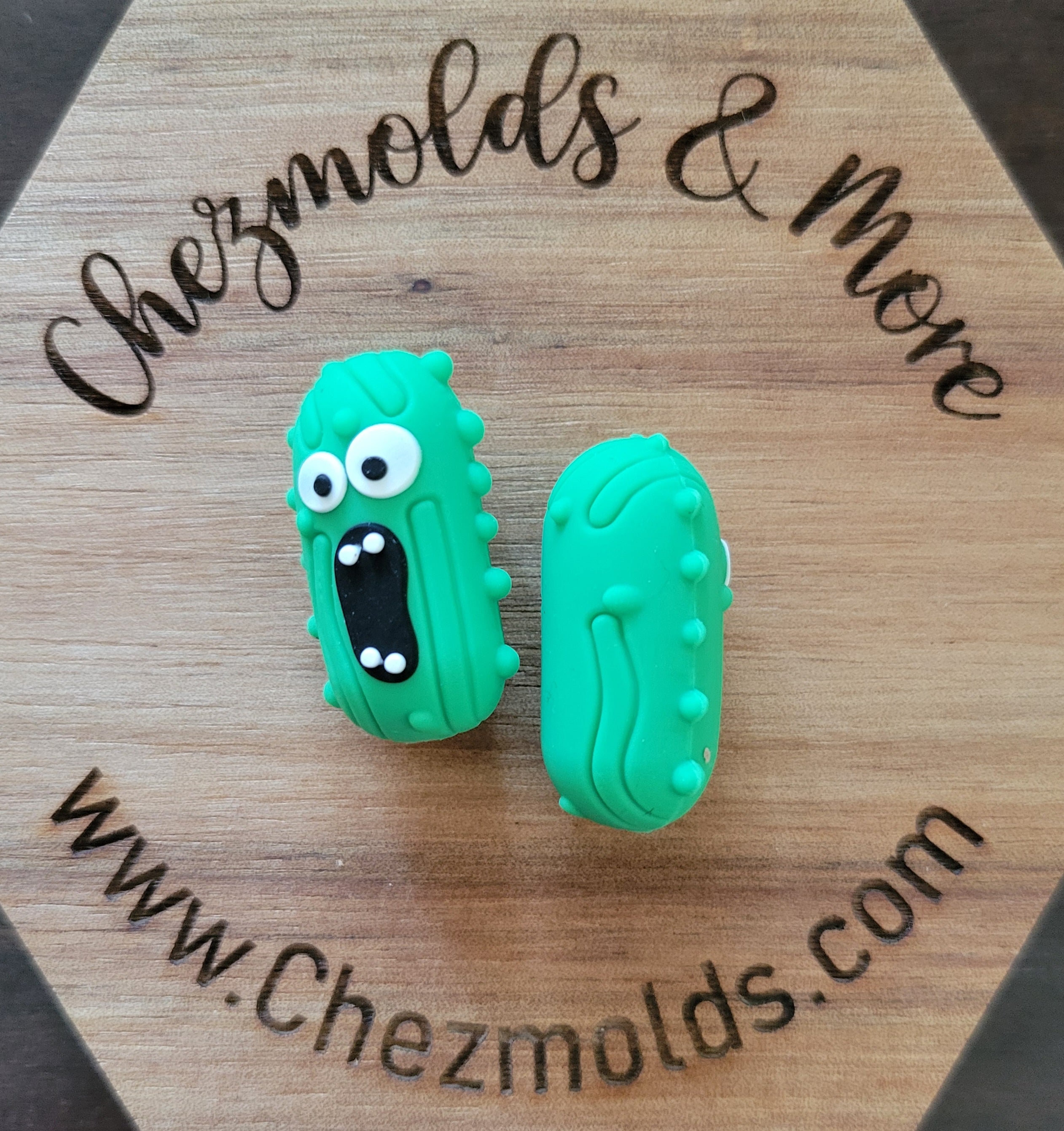3d emotional support cucumber- Silicone focal Bead – ChezMolds & More