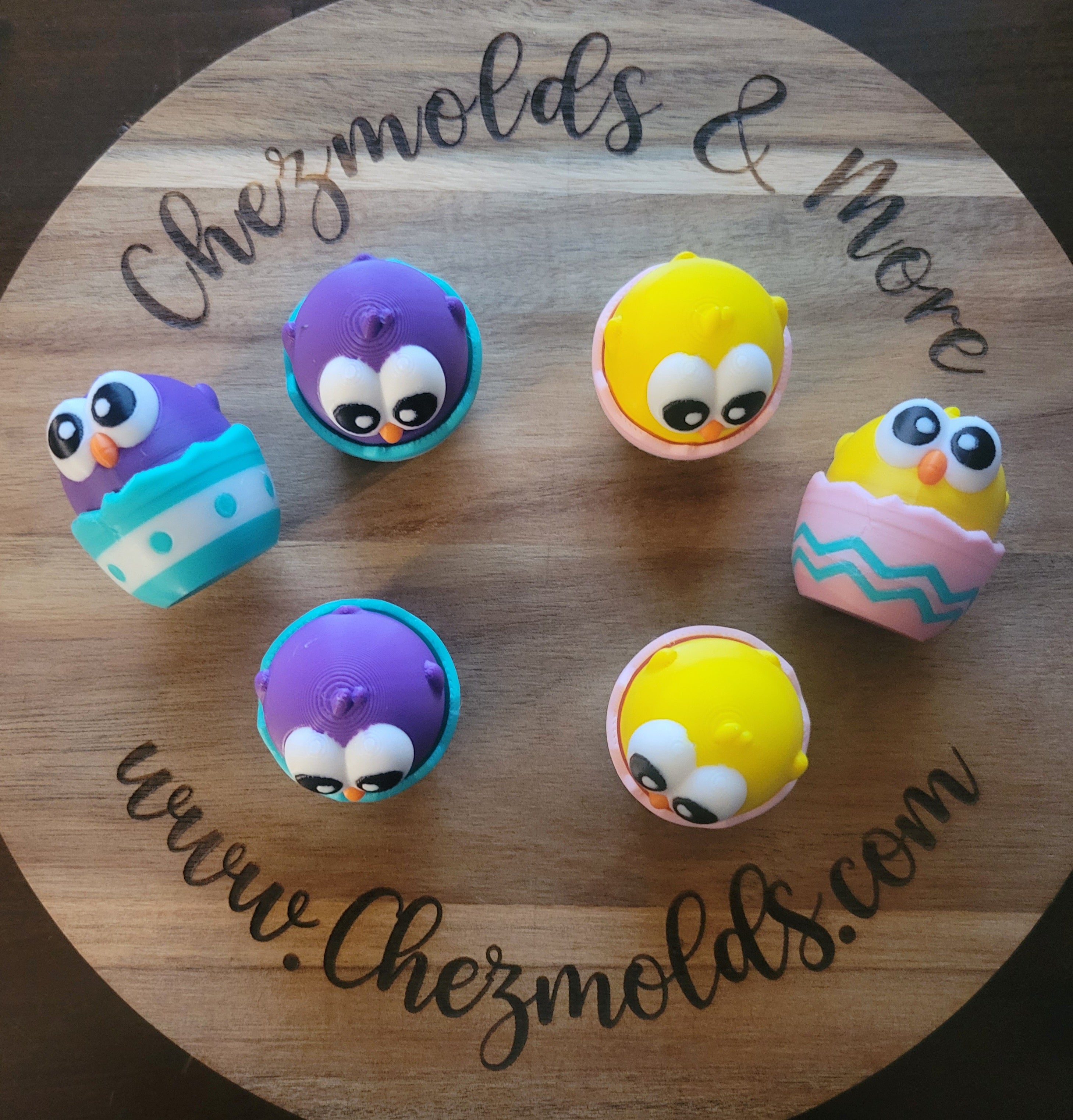 CE 3d printed fidget clicker- with keychain hole - chicky – ChezMolds ...