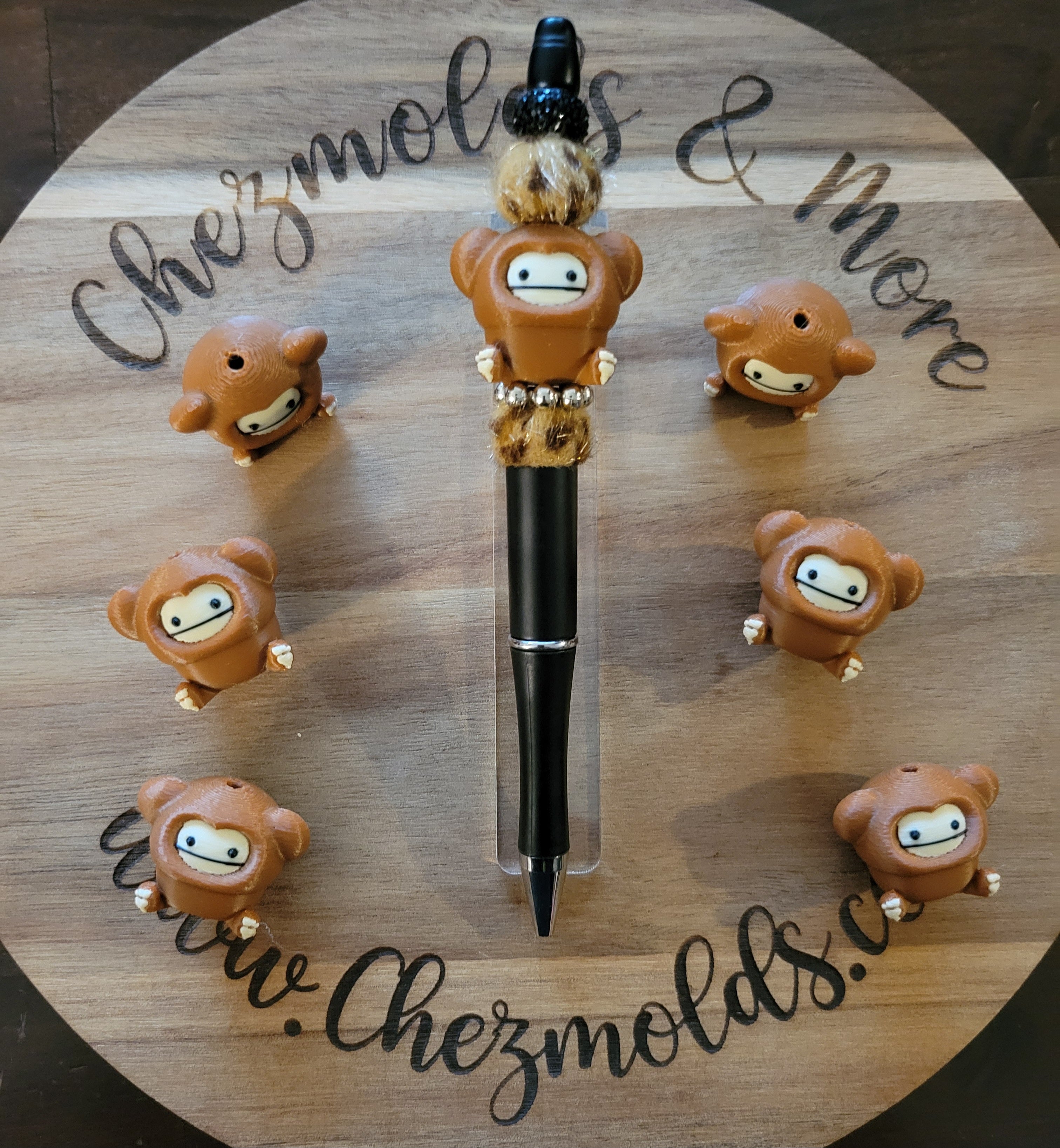 CE 3d printed Squishy bigfoot- focal Bead – ChezMolds & More