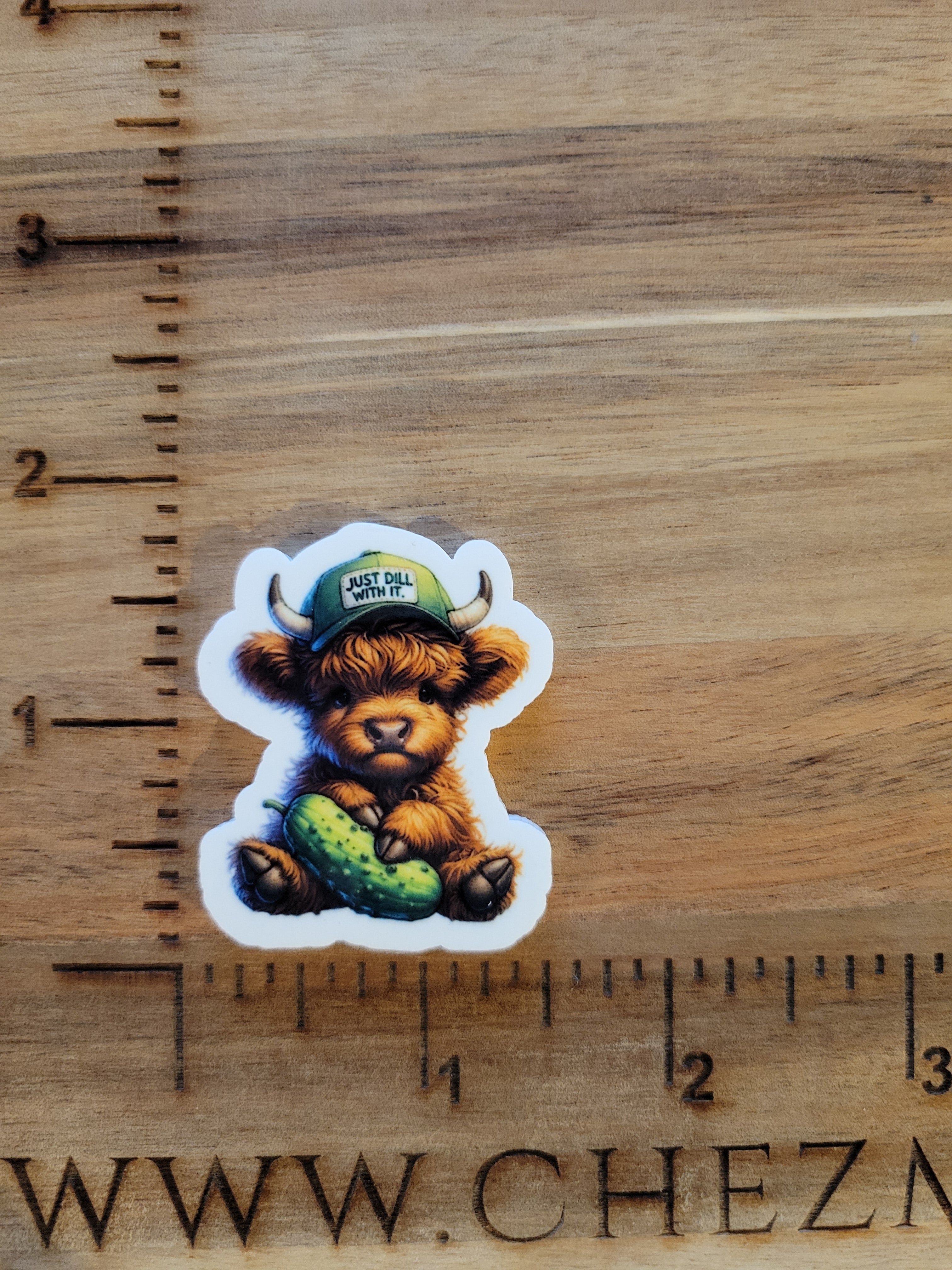 uv printed acrylic-pickle cow – ChezMolds & More