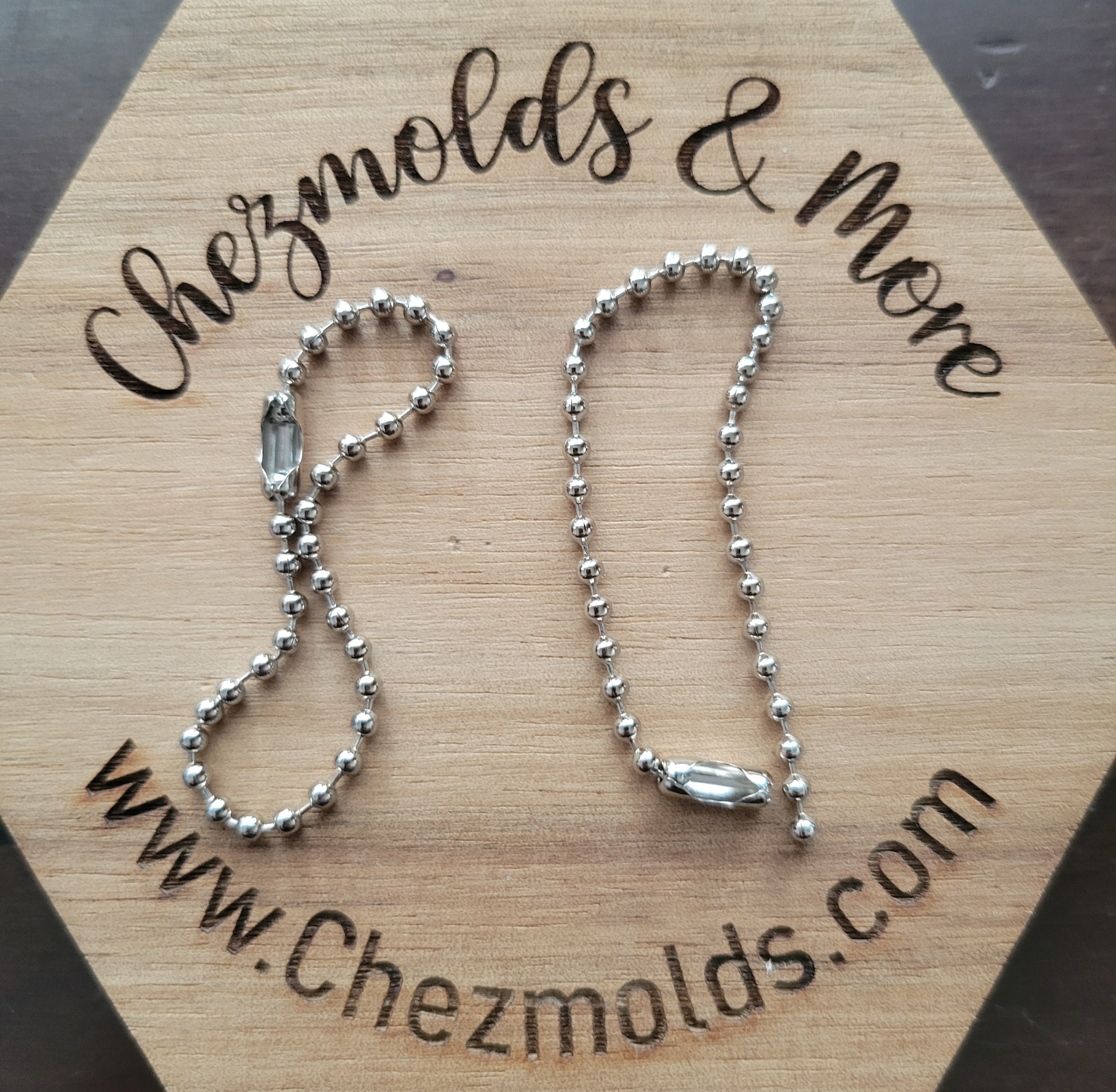 Ball chain with clasp for fidgets- set of 5 – ChezMolds & More