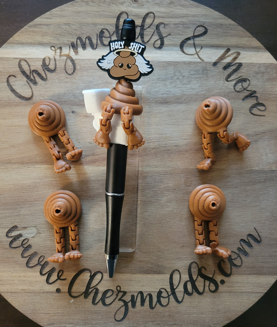 CE 3d printed focal -poop kicker with flexy feet – ChezMolds & More