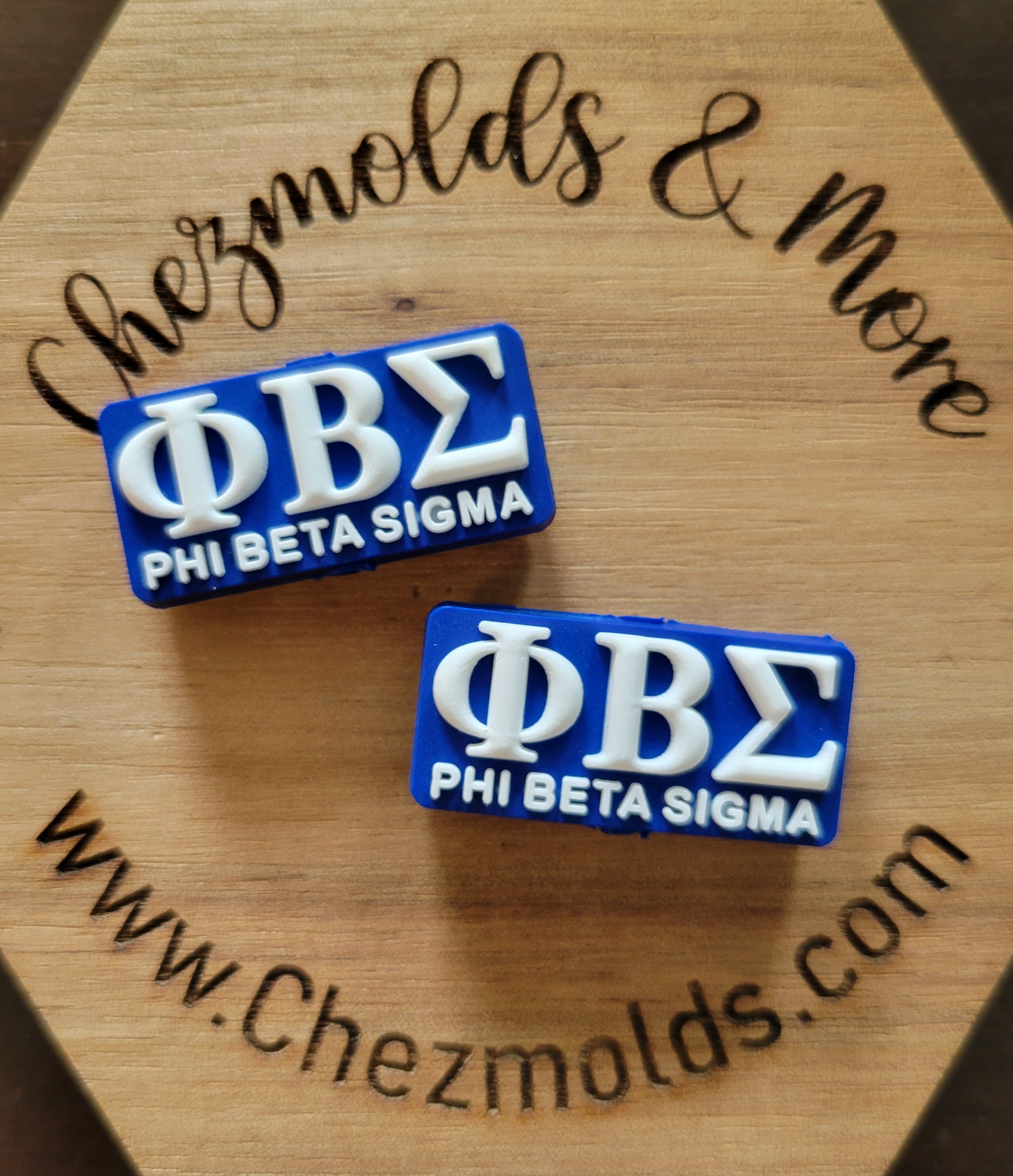 Phi beta sigma letters- focal Bead – ChezMolds & More