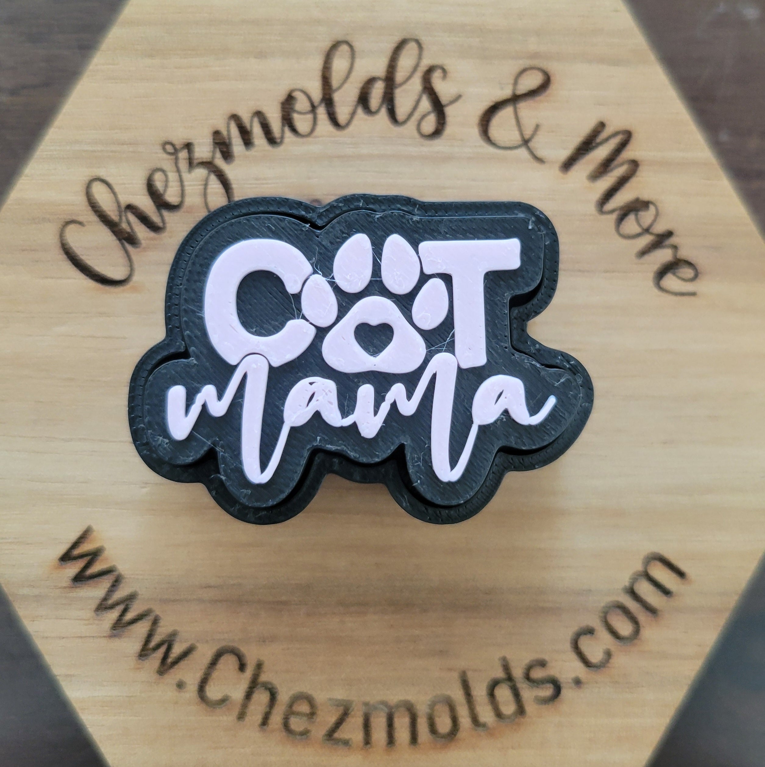 CE 3d printed fidget clicker- with keychain hole -cat mom – ChezMolds ...