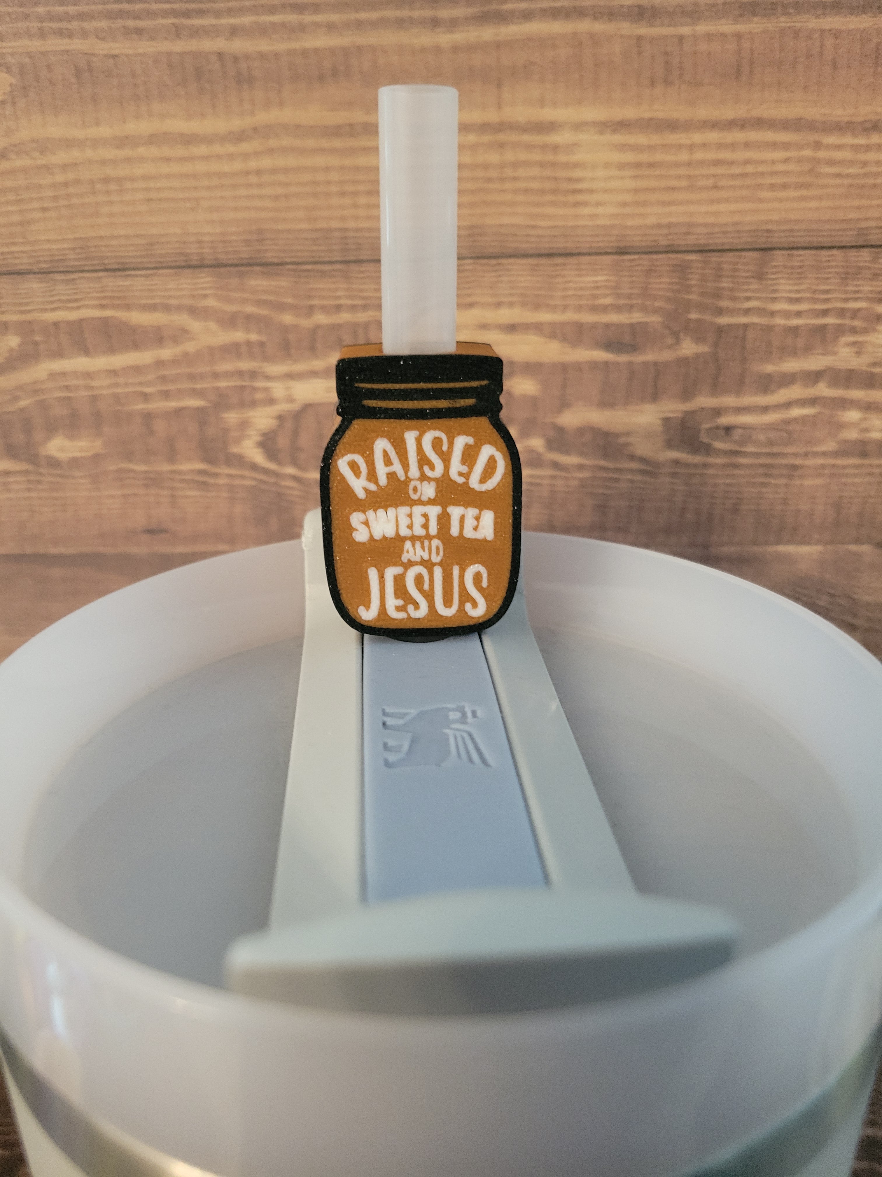 CE 3d printed straw buddy- Jar- raised on sweet tea and jesus ...