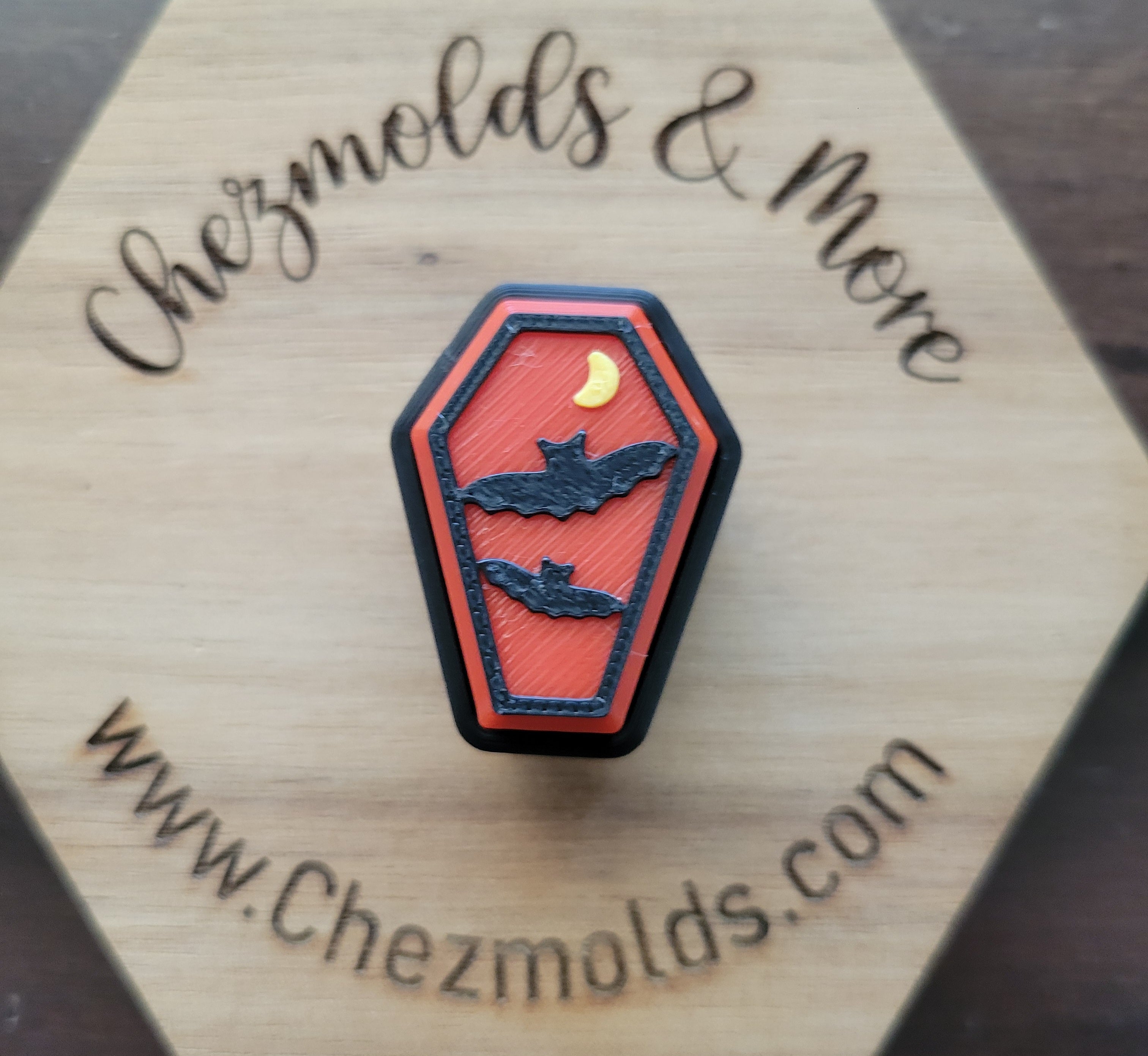 CE 3d printed fidget clicker- with keychain hole -coffin- bats ...