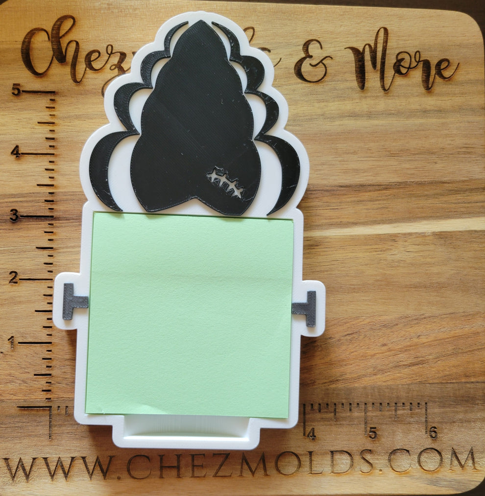 CE 3d printed post it note holder- Franken bride – ChezMolds & More