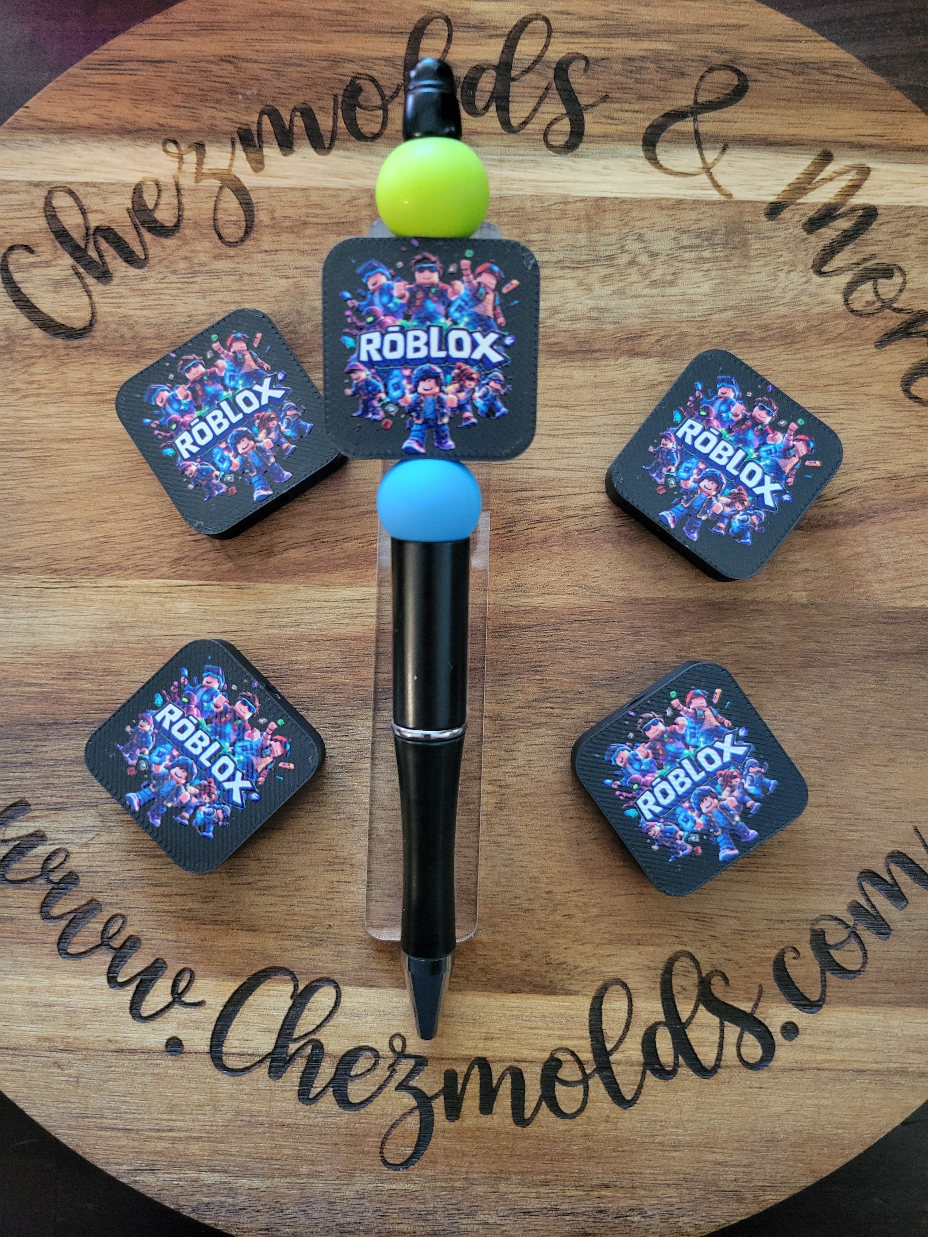 CE 3d printed focal Bead-roblox – ChezMolds & More
