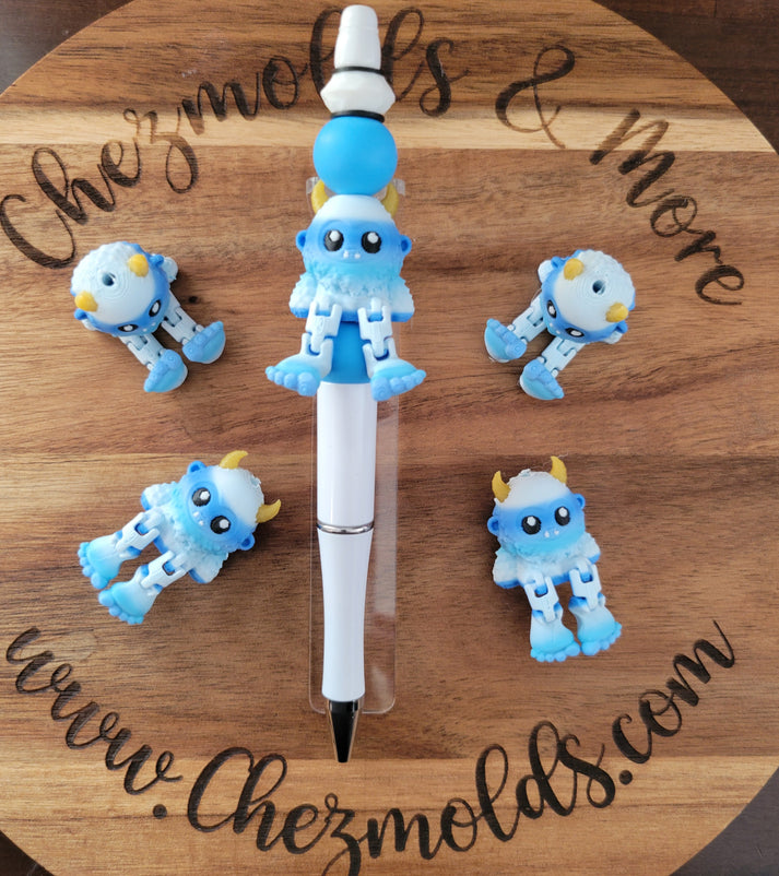 CE 3d printed focal Bead-Abominable yeti kicker ( flexy feet ...