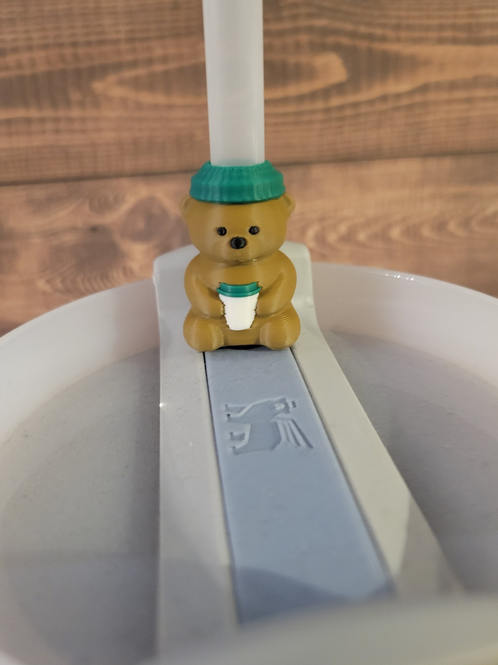 CE 3d printed straw buddy-3d bearista – ChezMolds & More