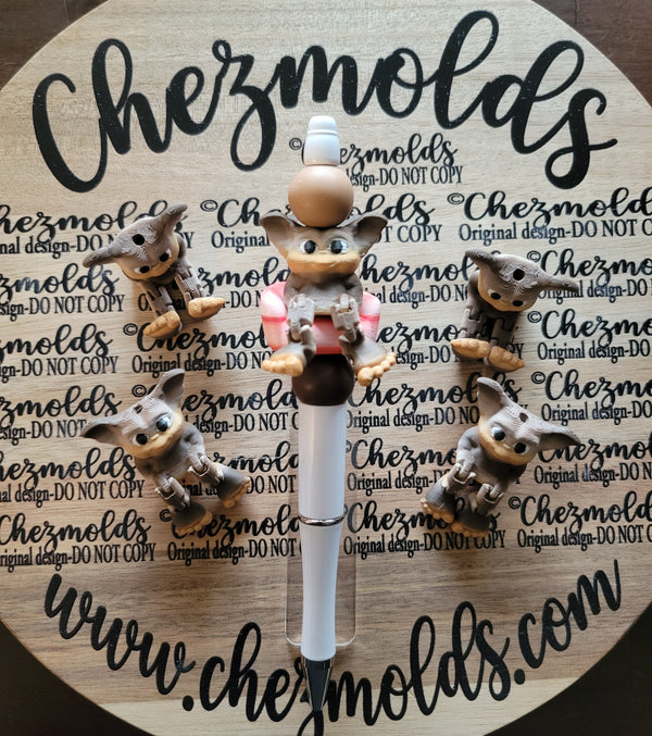 CE 3d printed focal Bead- Gizzy kicker ( flexy feet ) – ChezMolds & More