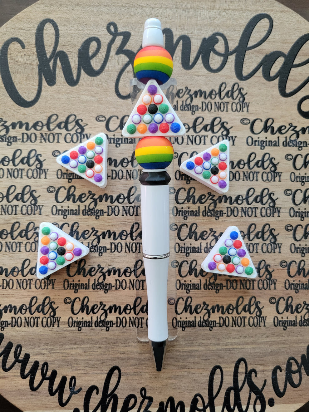 CE 3d printed focal Bead-Rack o balls ( pool) – ChezMolds & More