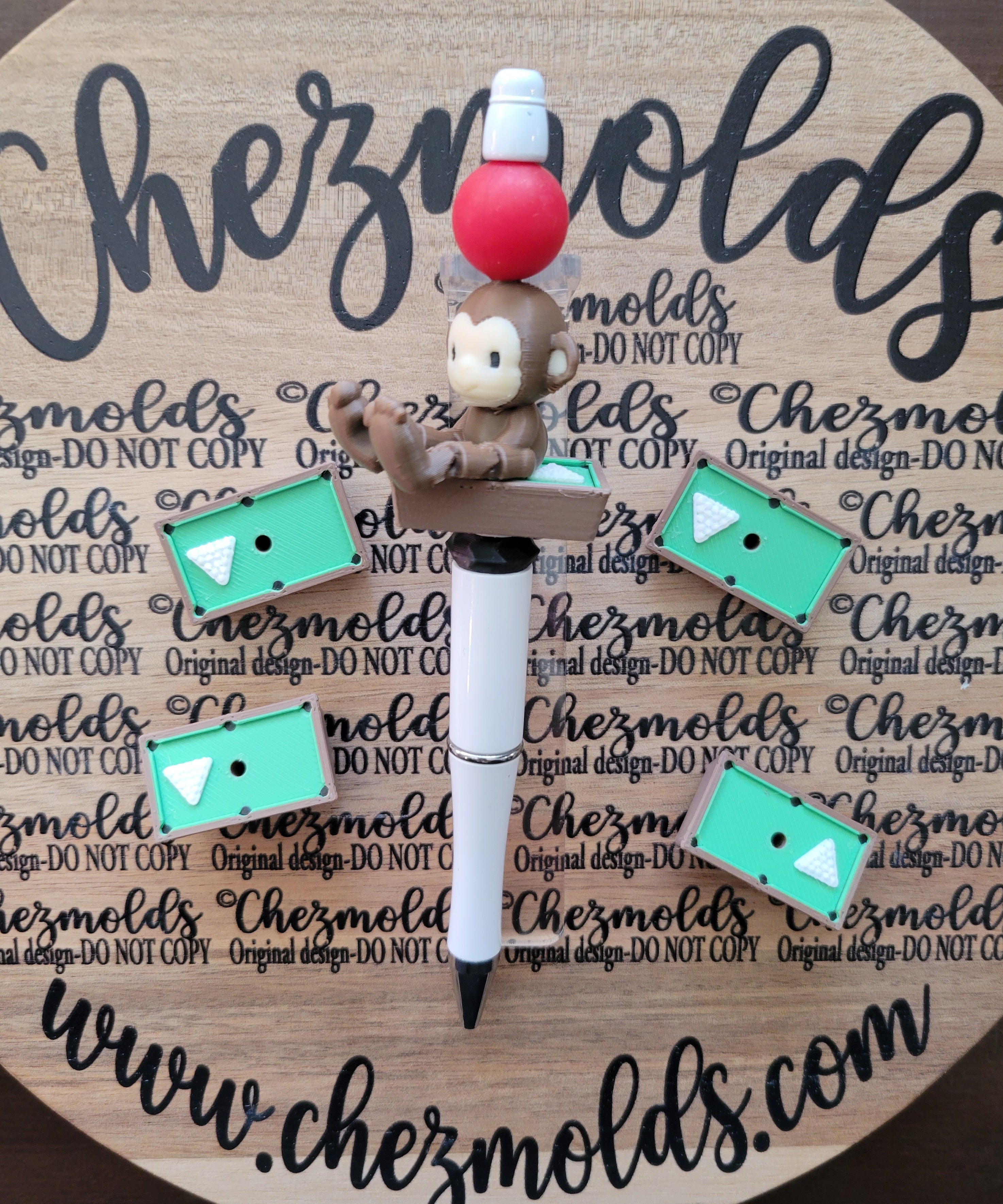 CE 3d printed focal Bead-pool table – ChezMolds & More