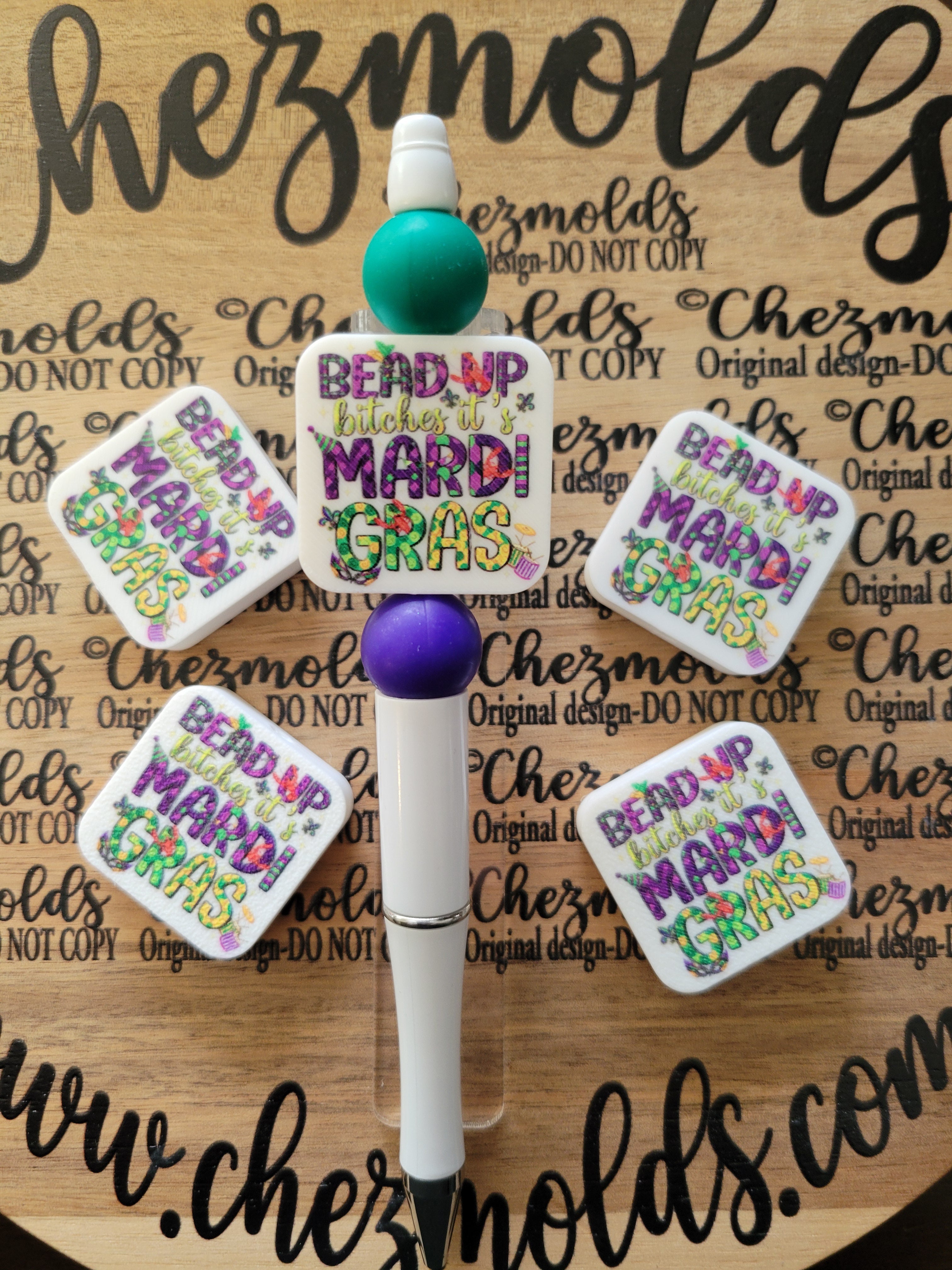 CE 3d printed focal Bead-Bead up B*tches – ChezMolds & More