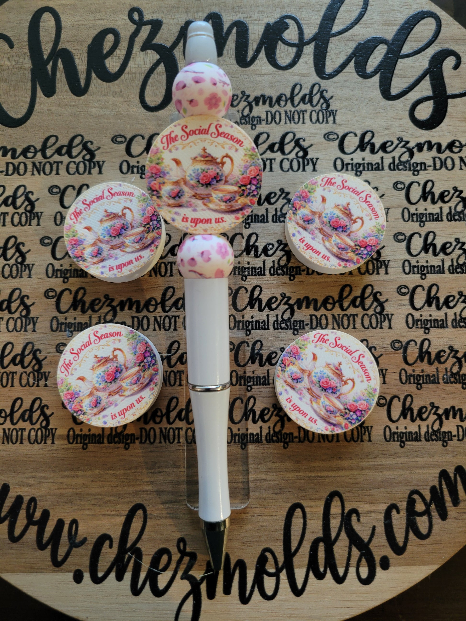 CE 3d printed focal Bead-Social season is upon us - CG exclusive desig ...