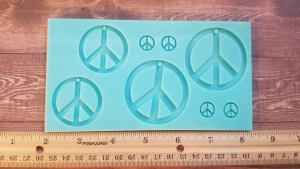 Peace Sign Pallet Mold – ChezMolds & More